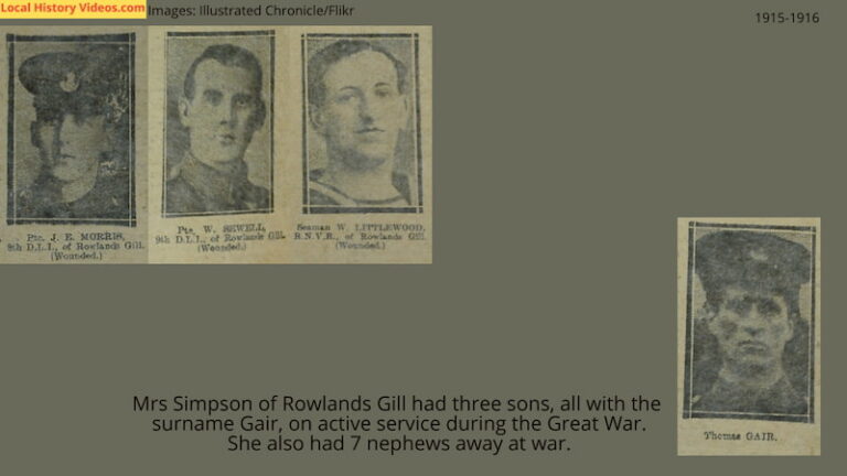 A Glimpse of History at Rowlands Gill